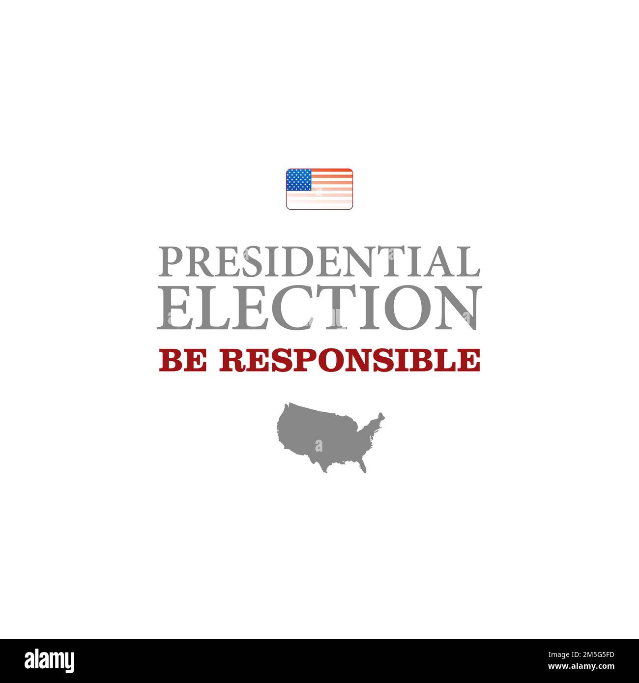 Voting Symbols vector design presidential election Stock Vector Image ...