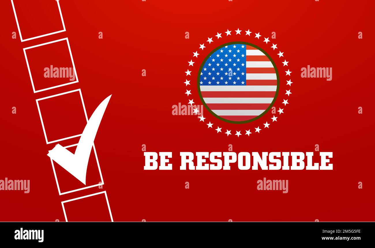 Voting Symbols vector design presidential election Stock Vector Image ...