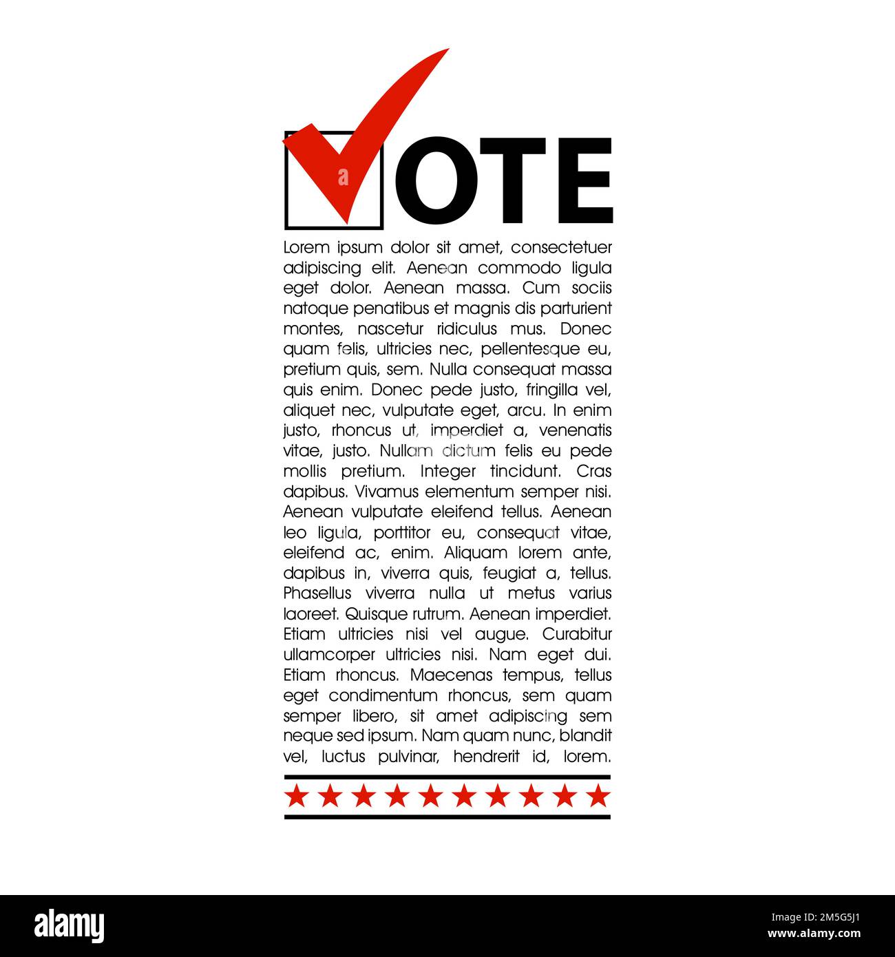 Voting Symbols vector design presidential election Stock Vector Image ...