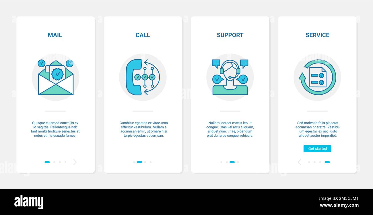 Customer Support Delivery Service Concept Vector Illustration Ux Ui Onboarding Mobile App Page