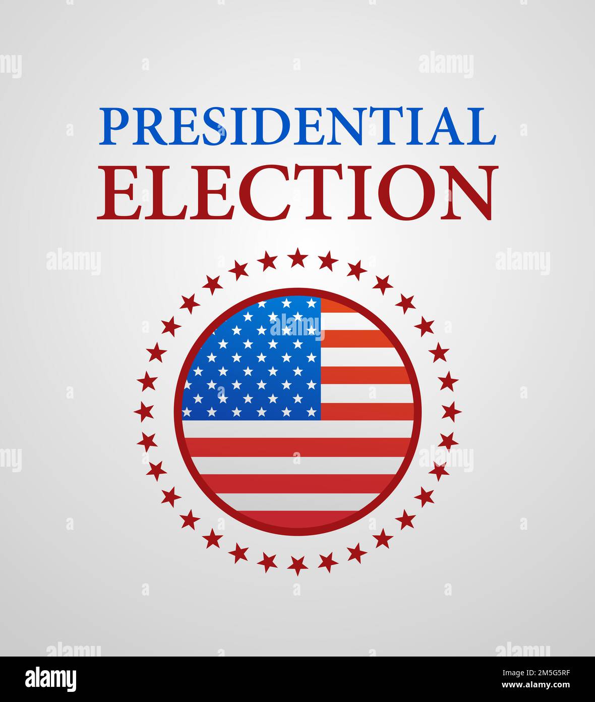 Voting Symbols design presidential election flag USA Stock Vector Image ...