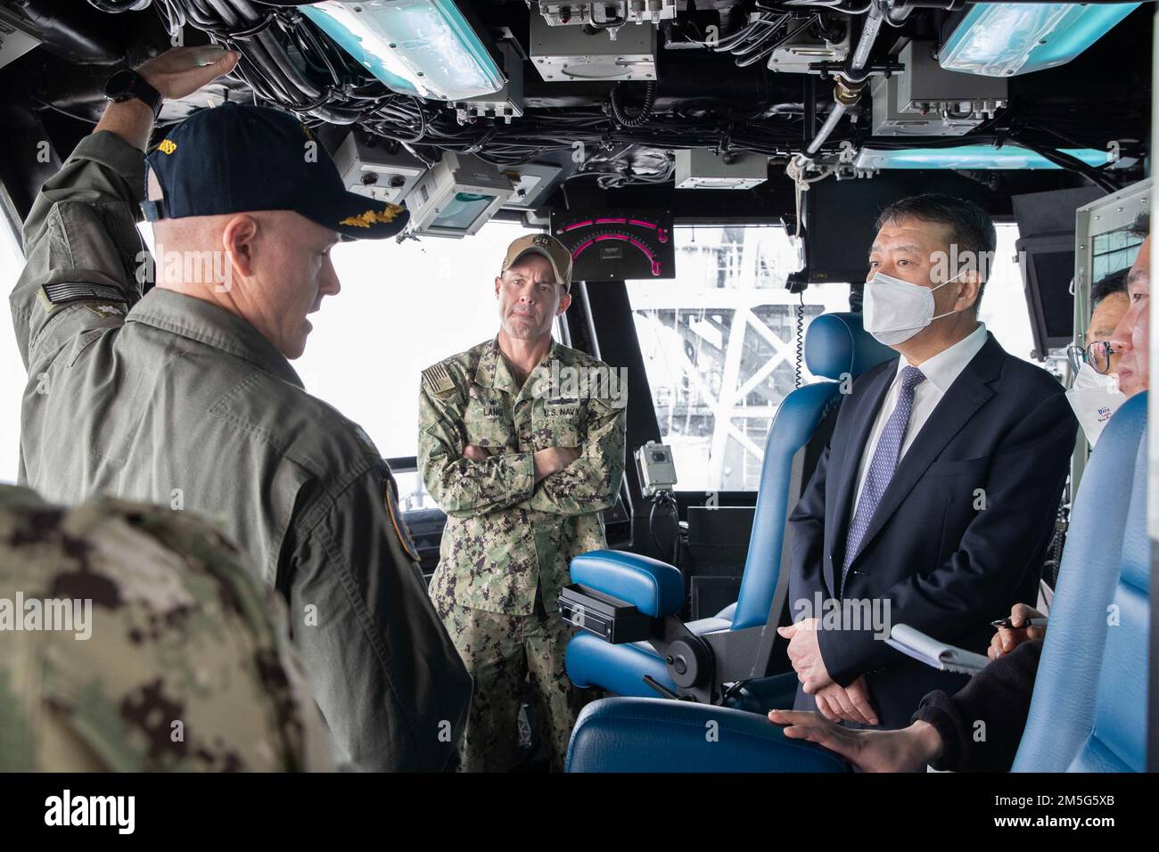 220316-N-CZ759-1035 SAN DIEGO (March 16, 2022) -- Director General Guck ...