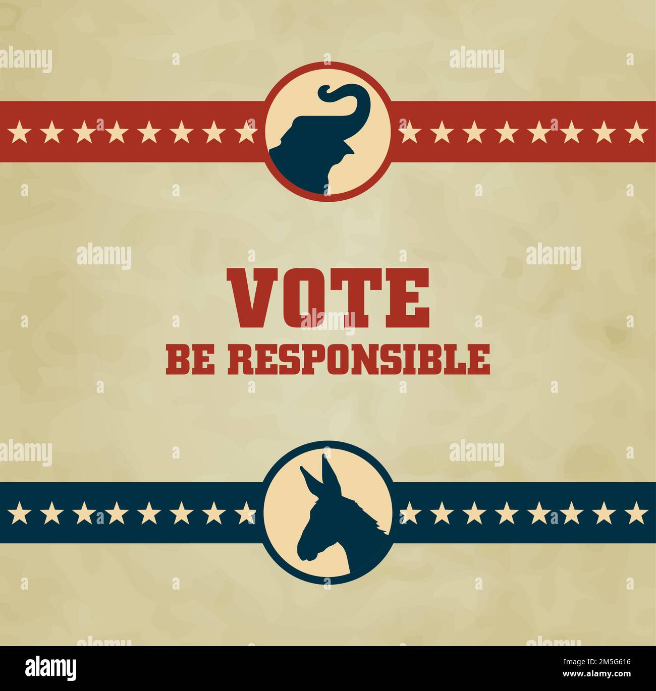 Voting Symbols vector design presidential election Stock Vector Image ...