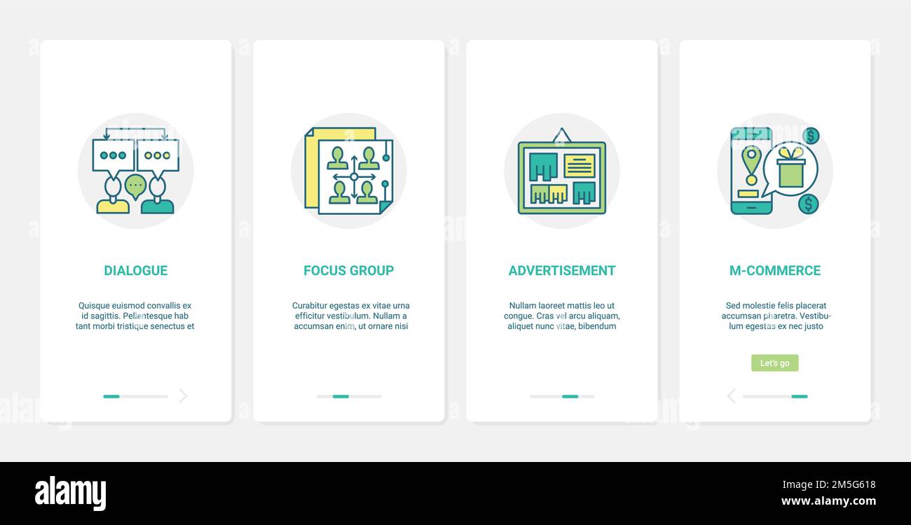 Media Advertising Commercial Technology Vector Illustration Ux Ui