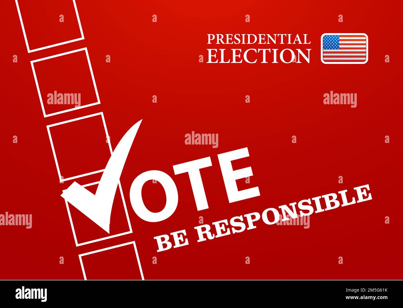 Voting Symbols vector design presidential election Stock Vector Image ...