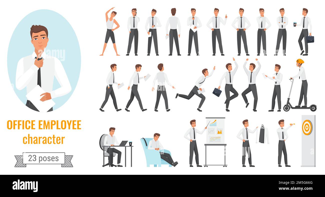 Cartoon illustration people working different hi-res stock photography ...