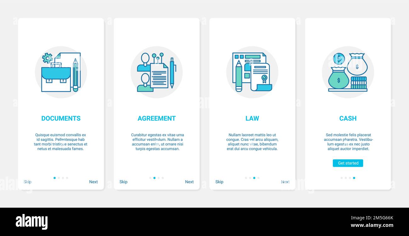 Legal law agreement documents, financial law concept vector ...