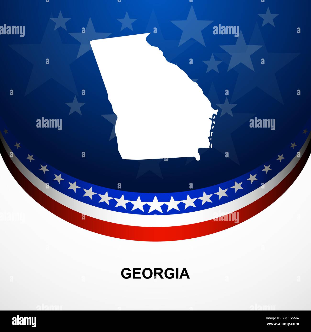 Georgia map vector hi-res stock photography and images - Alamy