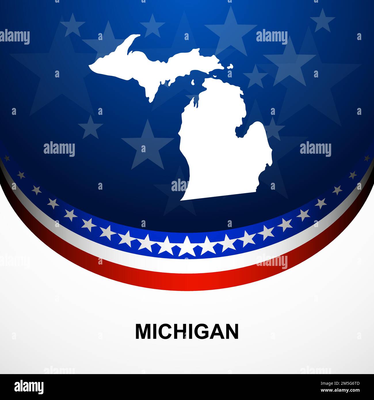 Michigan map vintage vector background Stock Vector Image & Art - Alamy