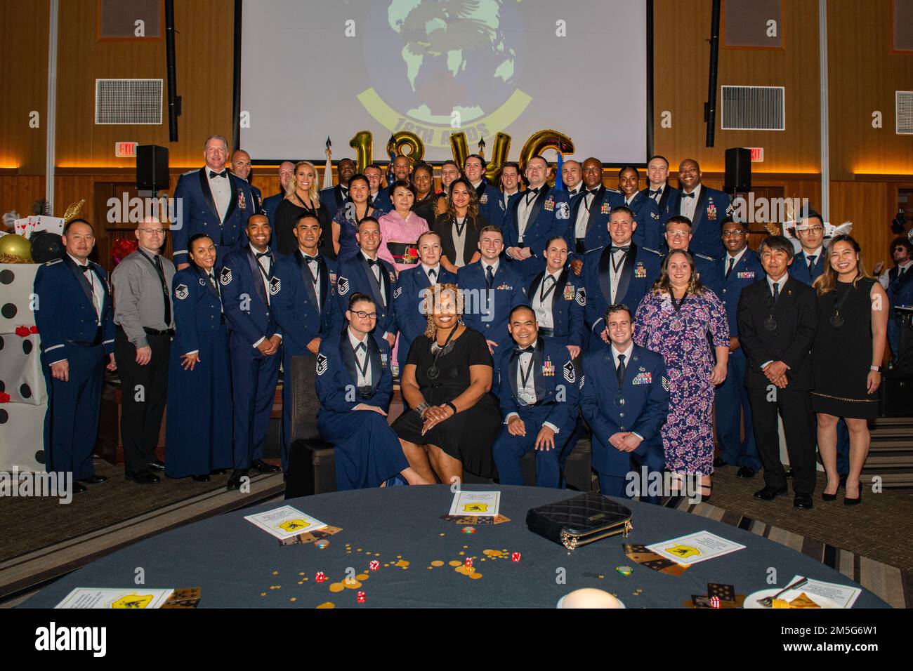 U.S. Air Force Brig. Gen. David Eaglin, top far left, 18th Wing ...