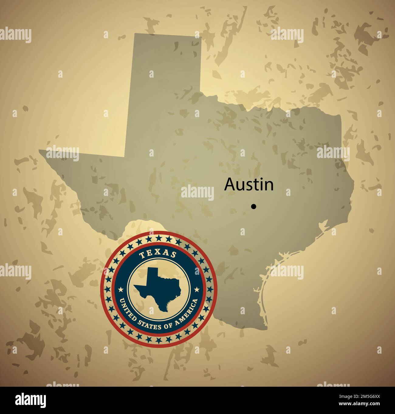 Texas map with stamp vintage vector background Stock Vector Image & Art ...