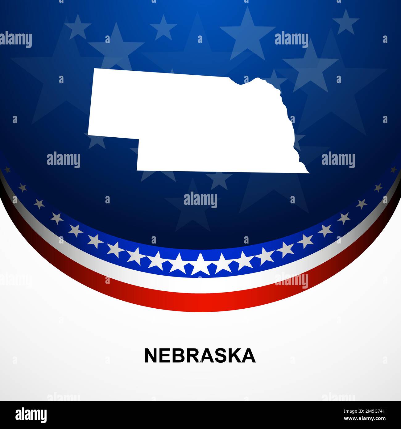 Nebraska map vector background Stock Vector Image & Art - Alamy
