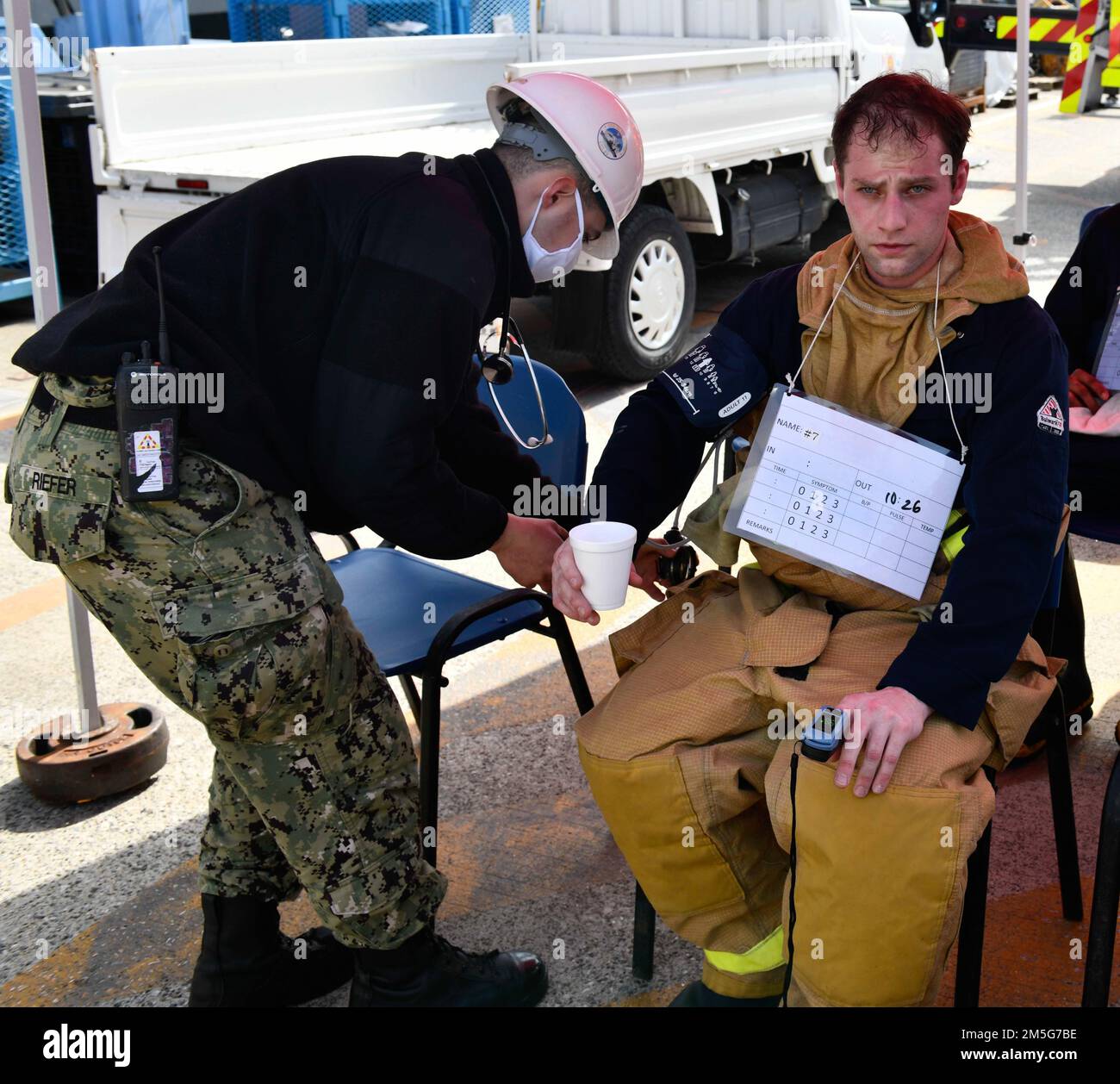 YOKOSUKA, Japan (March 16, 2022) - Machinist's Mate 2nd Class Bryce Ben ...