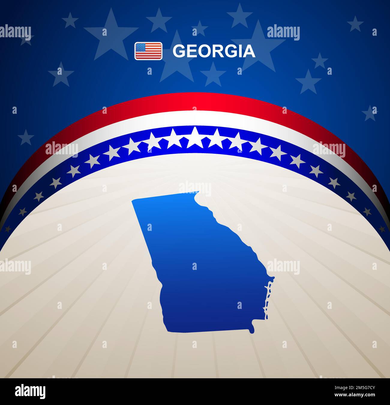 Georgia map vector hi-res stock photography and images - Alamy