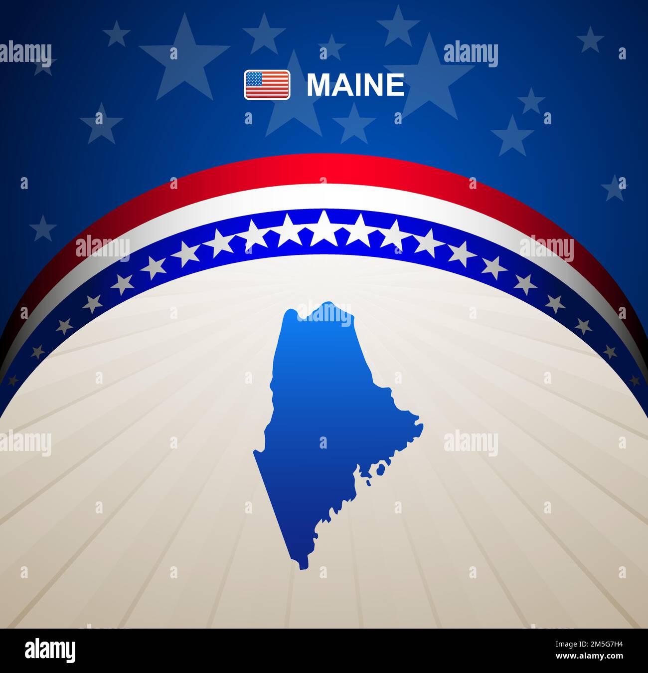 Maine map vector background Stock Vector Image & Art - Alamy
