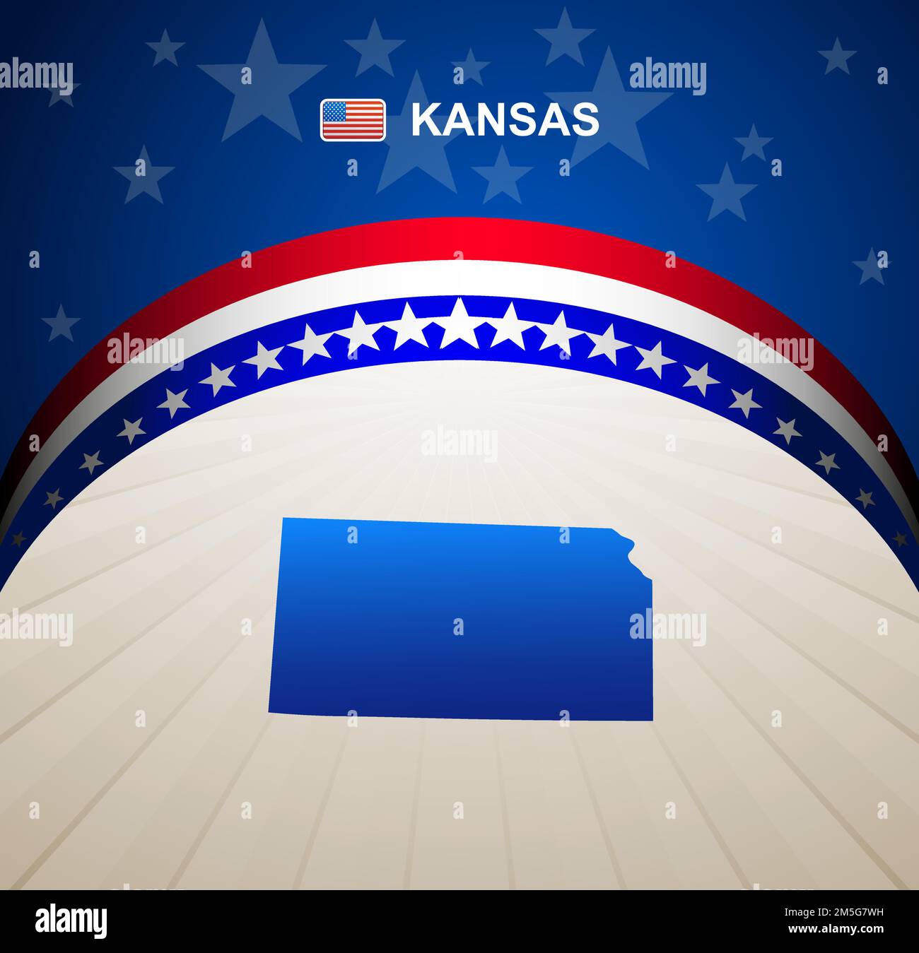 Kansas map vector background Stock Vector Image & Art - Alamy