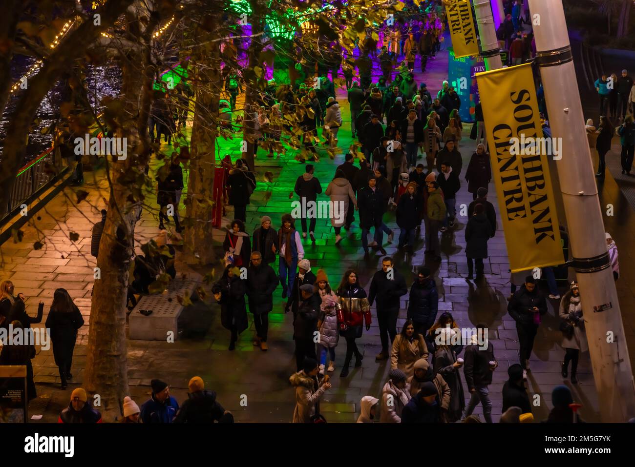 London Embankment and around Trafalgar Square at Christmas Stock Photo ...