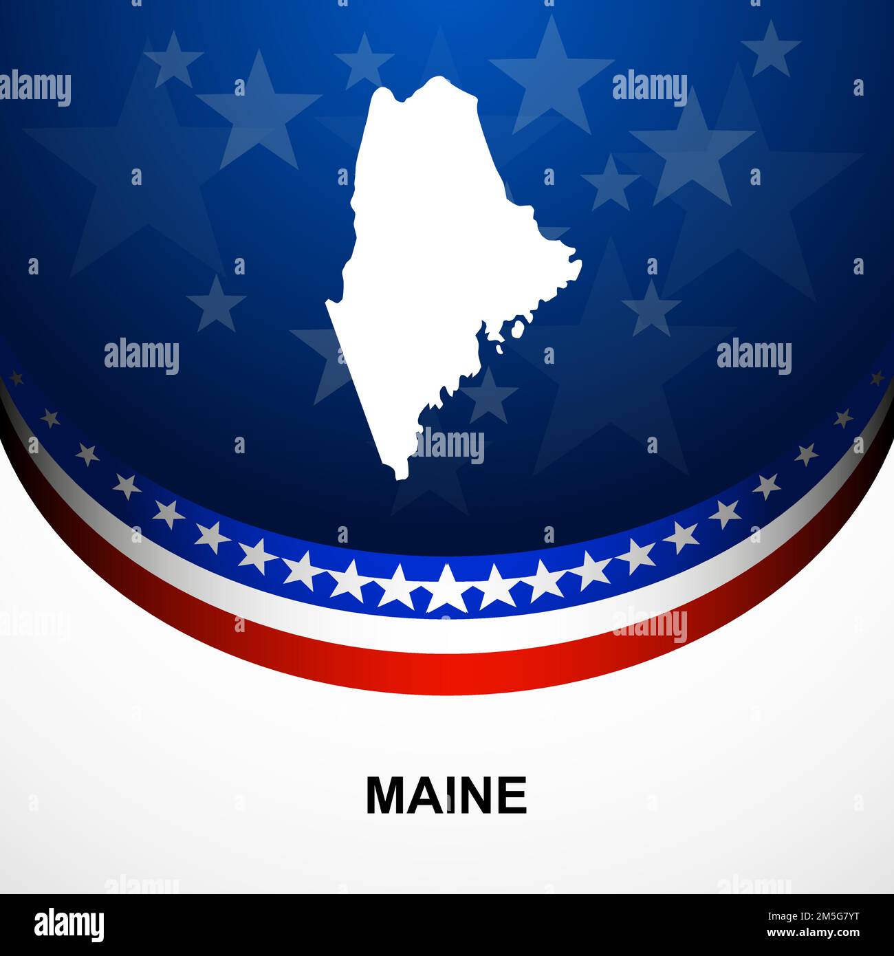 Maine map vector background Stock Vector Image & Art - Alamy