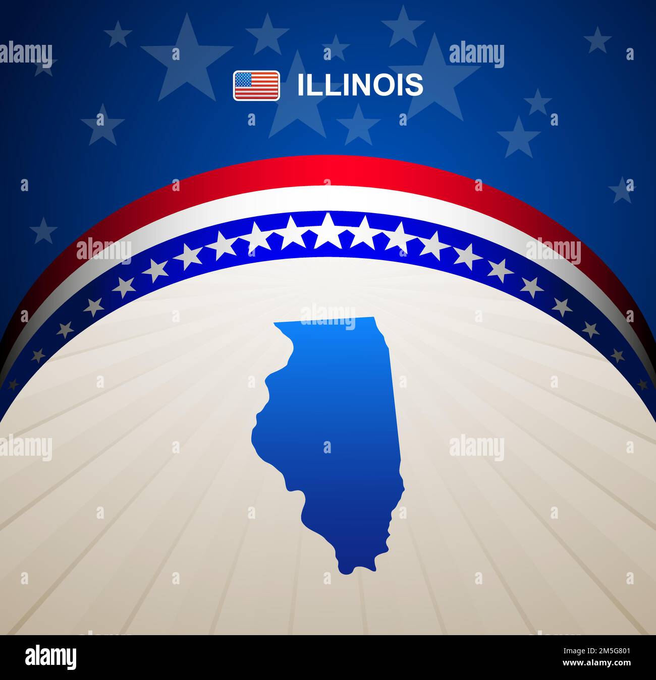 Illinois map Stock Vector Images - Alamy