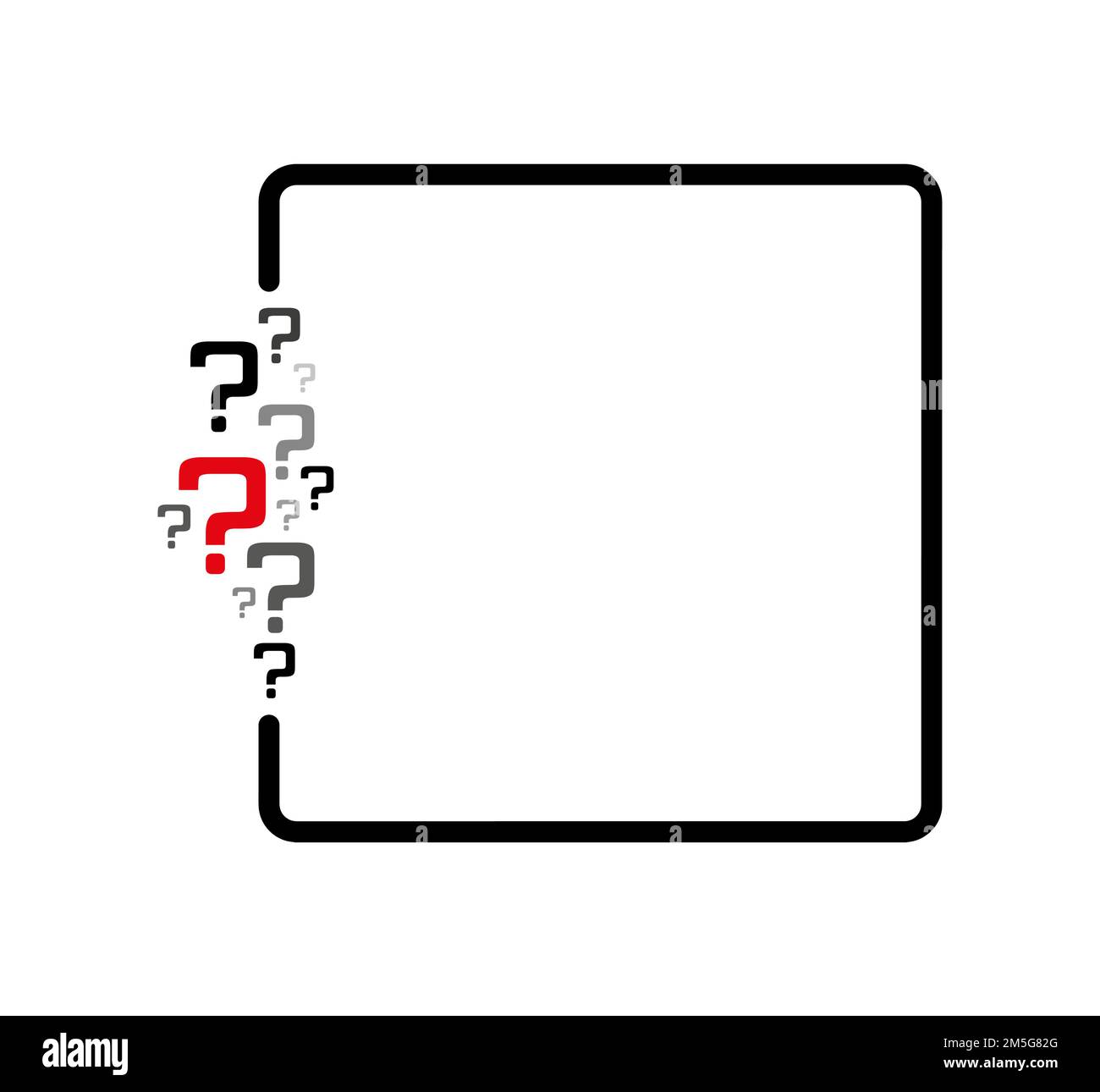 text with question mark on white background Stock Vector Image & Art ...