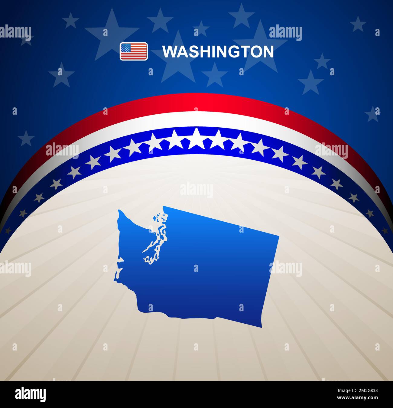 Washington map vector background Stock Vector Image & Art - Alamy
