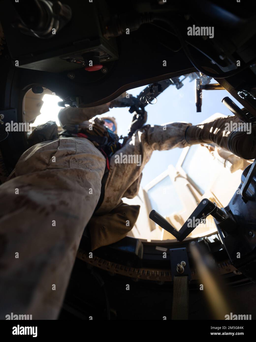 CAMP TITIN, Jordan (March 16, 2022) - A Marine assigned to Combined ...