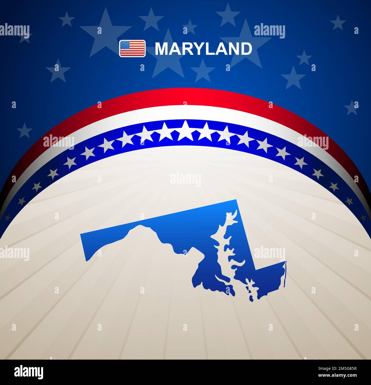 Maryland map vector background Stock Vector Image & Art - Alamy