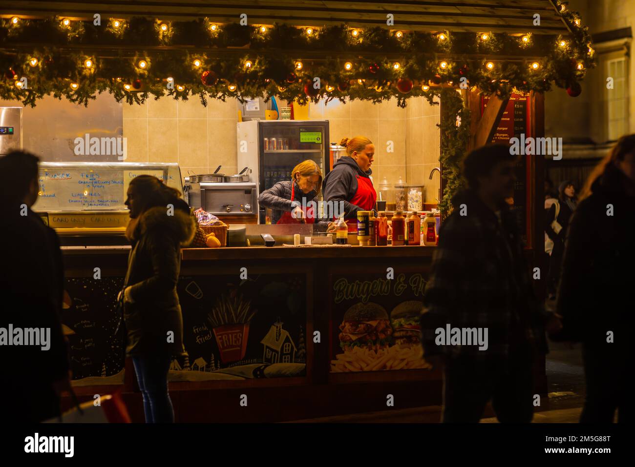 London Embankment and around Trafalgar Square at Christmas Stock Photo ...
