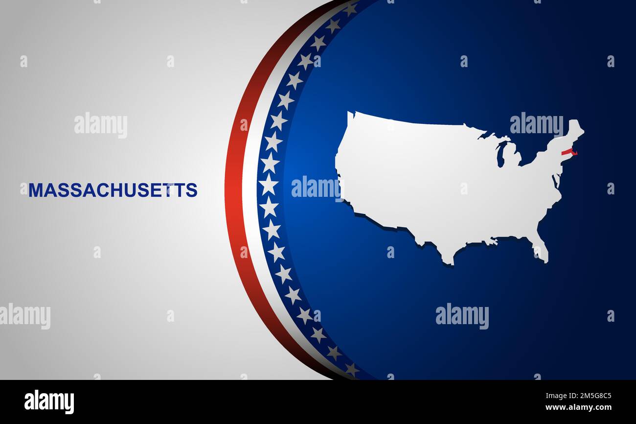 Massachusetts map vector background Stock Vector Image & Art - Alamy