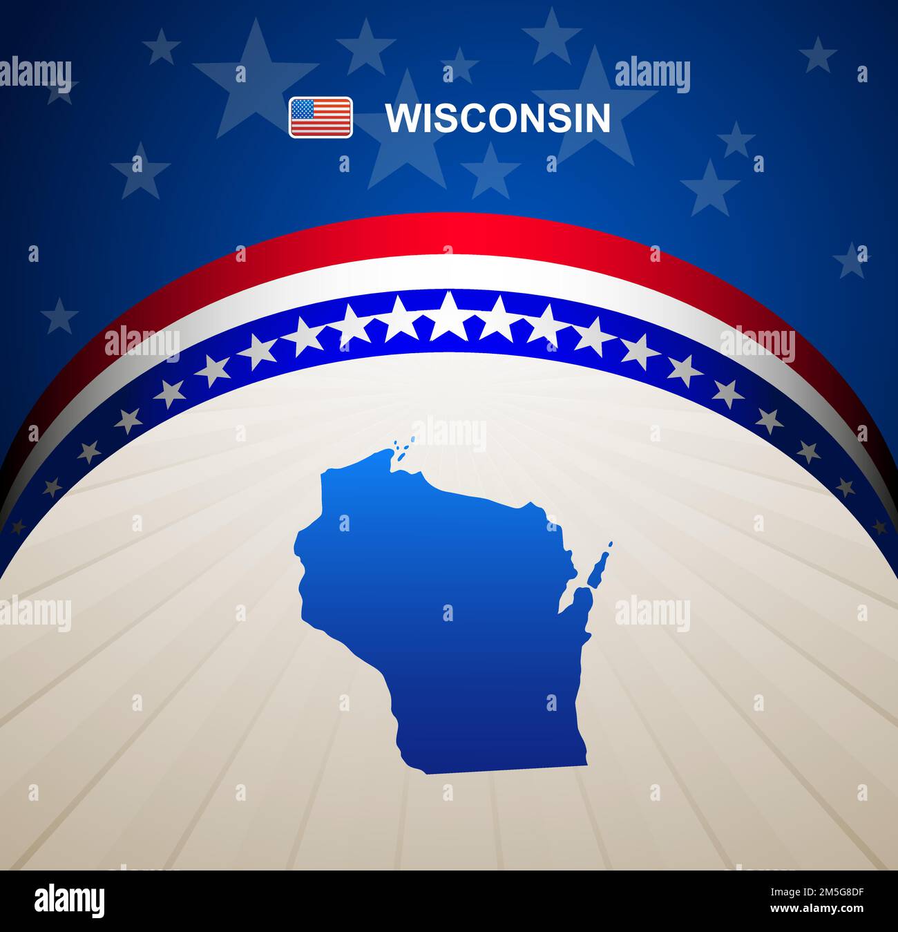 Wisconsin map vector background Stock Vector Image & Art - Alamy