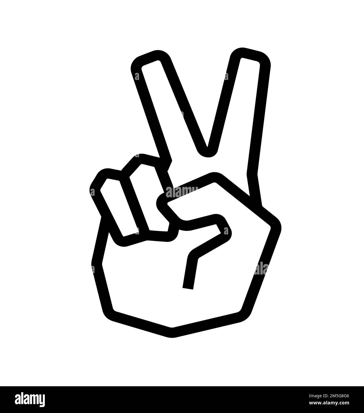 peace icon on white background Stock Vector Image & Art - Alamy