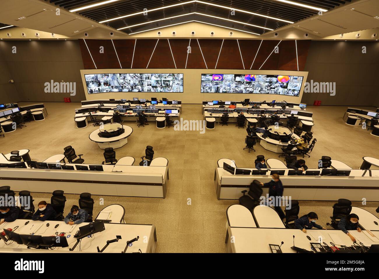 XICHANG, CHINA - DECEMBER 28, 2022 - A view of the integrated control ...