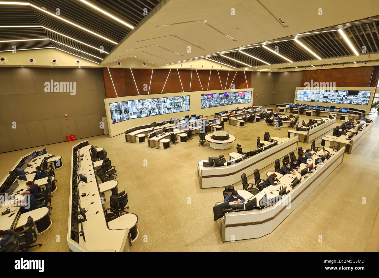 XICHANG, CHINA - DECEMBER 28, 2022 - A view of the integrated control ...