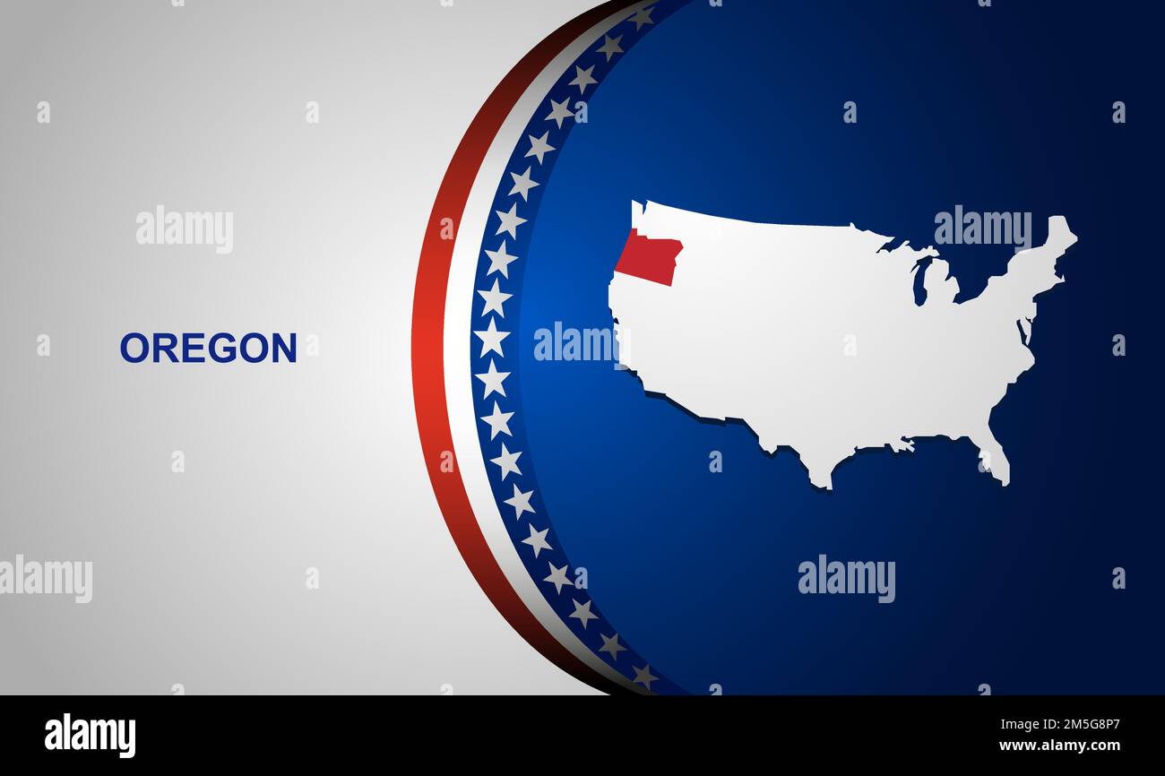 Oregon map vector background Stock Vector Image & Art - Alamy
