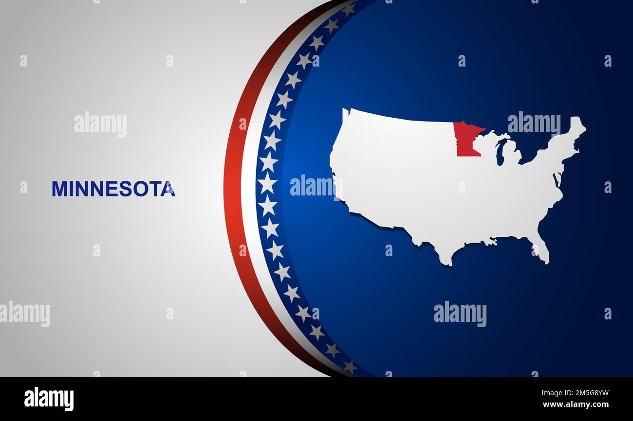 Minnesota map vector background Stock Vector Image & Art - Alamy