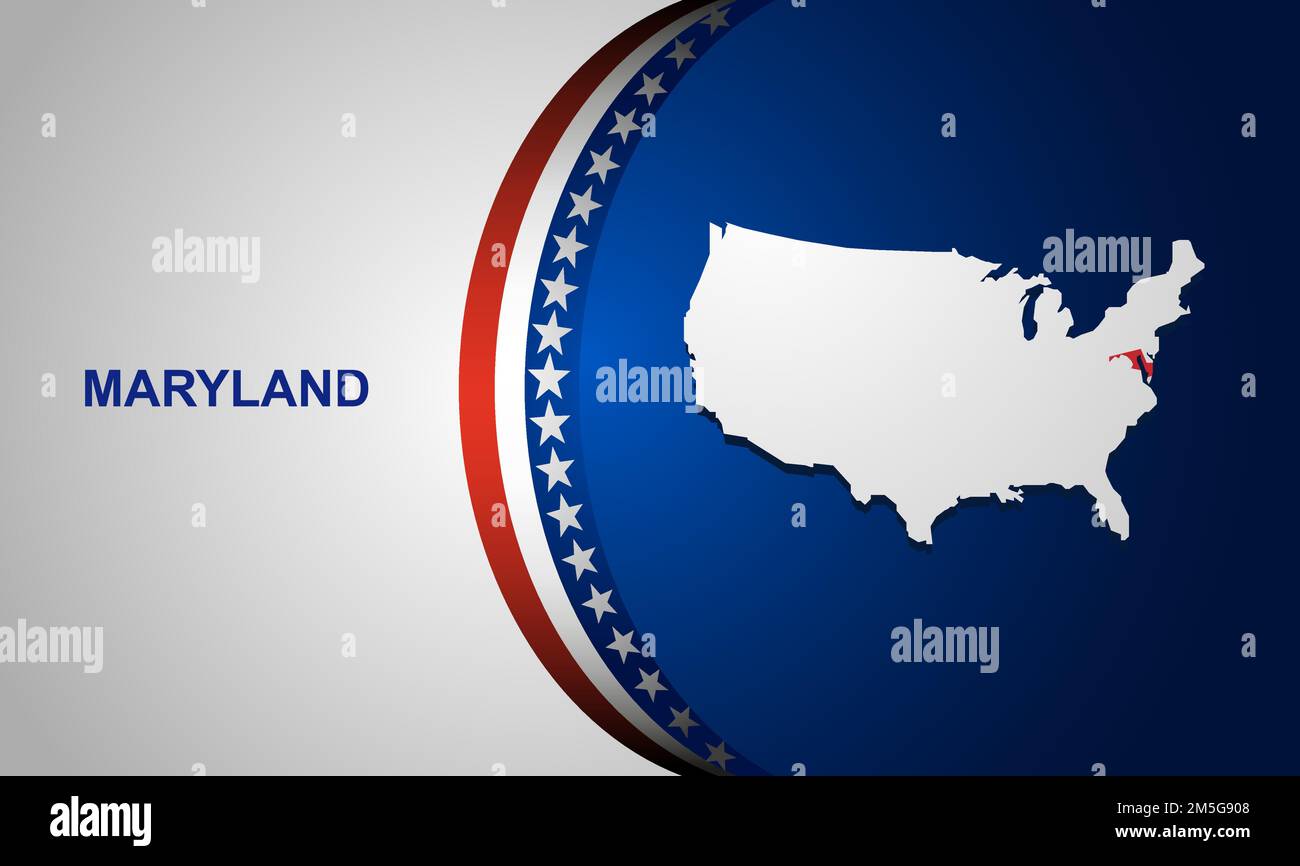 Maryland map vector background Stock Vector Image & Art - Alamy