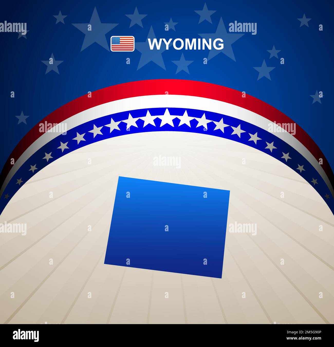 Wyoming map Stock Vector Images - Alamy