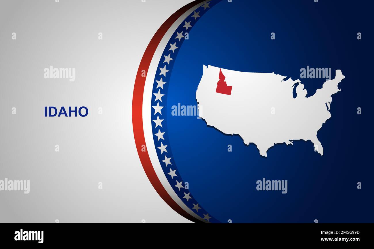 Idaho map vector background Stock Vector Image & Art - Alamy