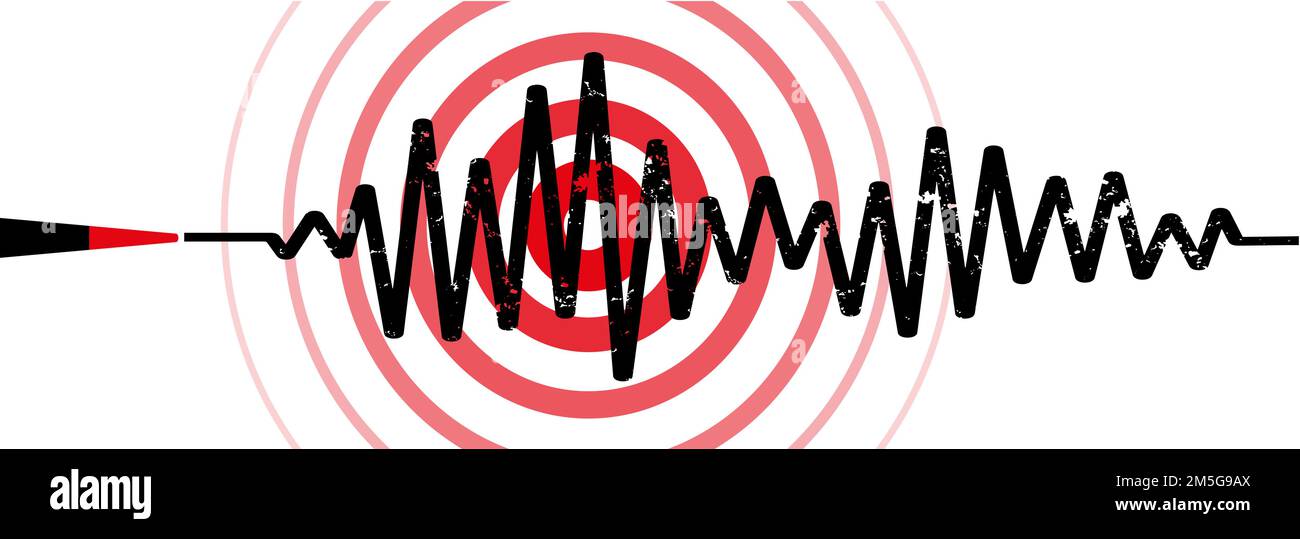 Earthquake background. seismogram for seismic measurement Stock Vector ...