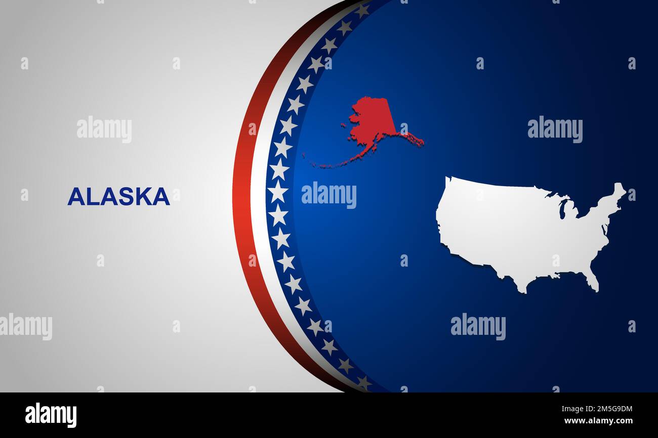 Alaska map vector background Stock Vector Image & Art - Alamy