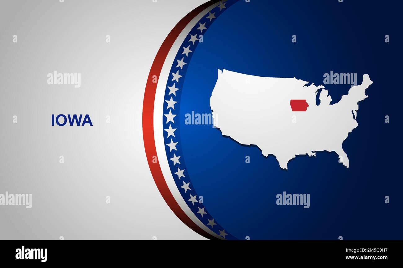 Iowa map vector background Stock Vector Image & Art - Alamy