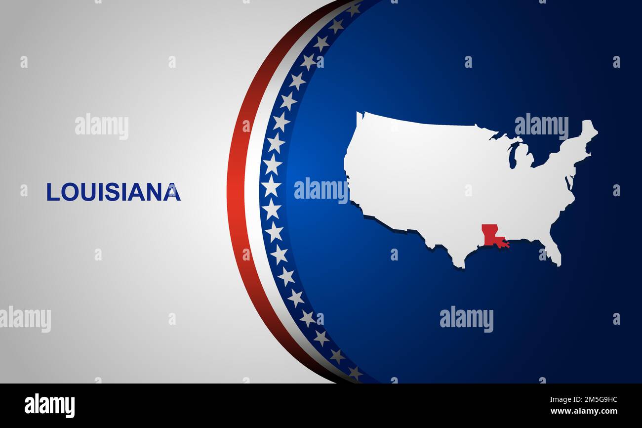 Louisiana map vector background Stock Vector Image & Art - Alamy