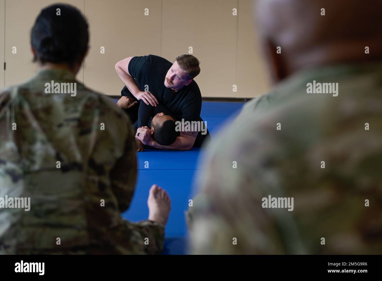U.S. Air Force Staff Sgt. Kaleb Moore, an Air Force combatives ...
