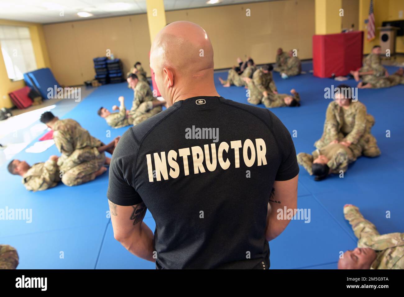 U.S. Air Force Master Sgt. Brian Cantu, an Air Force senior combatives ...