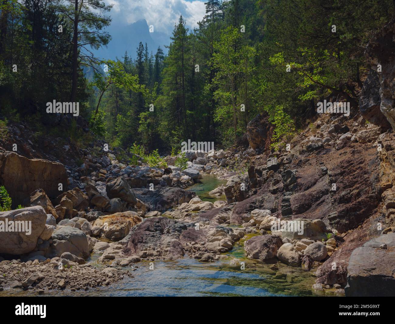Turkey travel, mediterranean area on a warm summer day, Lycian trail in ...