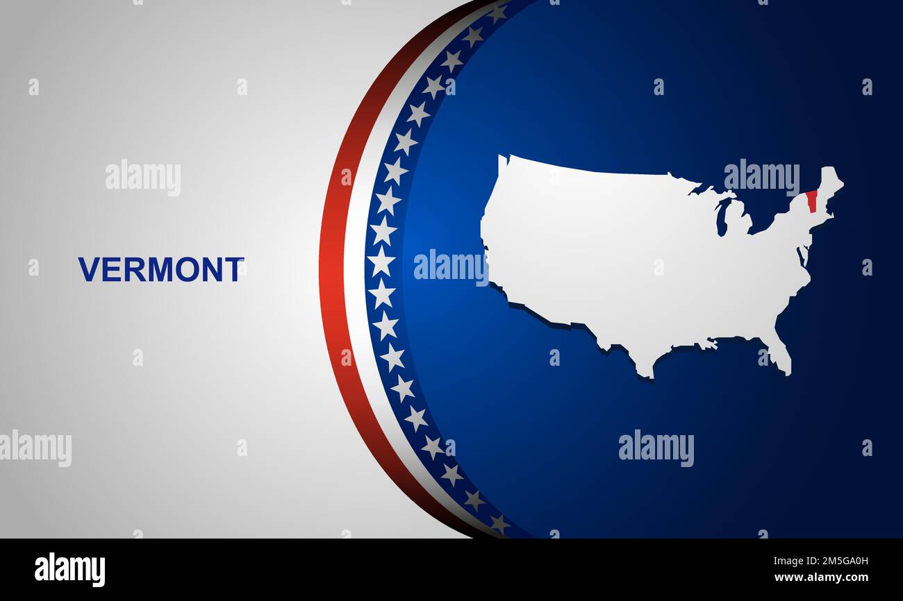 Vermont map vector background Stock Vector Image & Art - Alamy