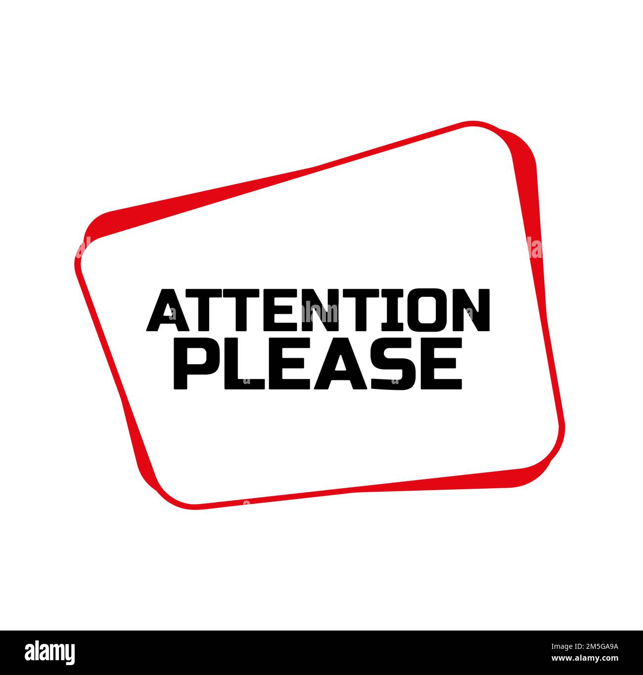 attention please sign on white background Stock Vector Image & Art - Alamy