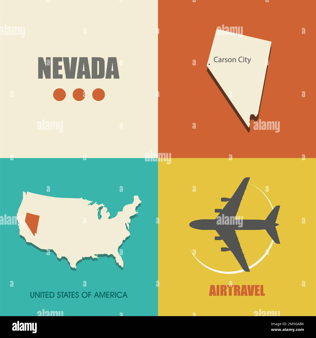 Map nevada hi-res stock photography and images - Alamy