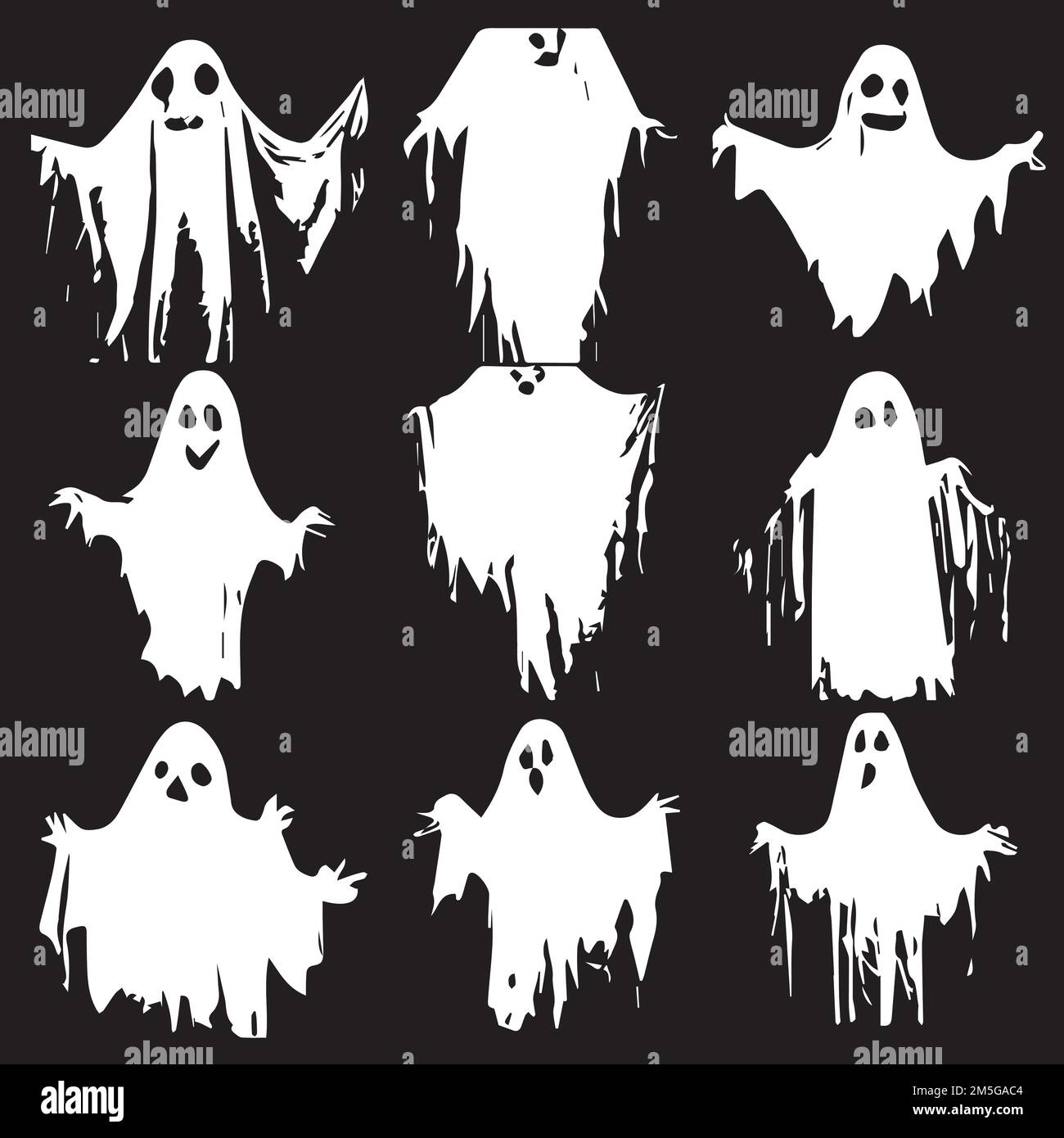 Ghost costume cartoon Black and White Stock Photos & Images - Alamy