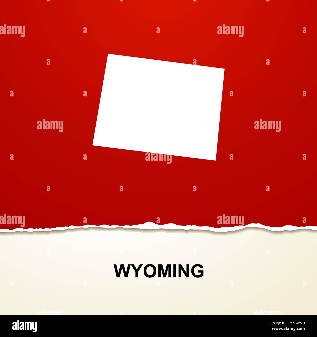 Wyoming map Stock Vector Images - Alamy